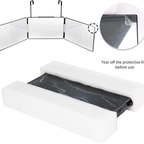 None | Hair | 3 Way Mirror Trifold Mirror Trifold Makeup Mirror Diy ...